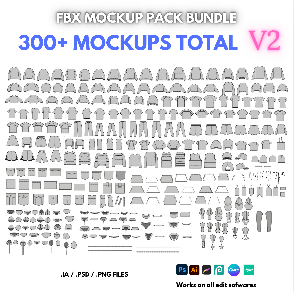 FBX Mockup Pack V2 (300+ Mockups) – FBX Designs